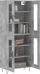 Skříň highboard betonově šedá 69,5x34x180 cm kompozitní dřevo 3198309