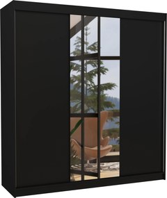 ADRK Furniture Posuvná skříň se zrcadlem SANTIAGO 200 ADRK-SW-SAN-B-200