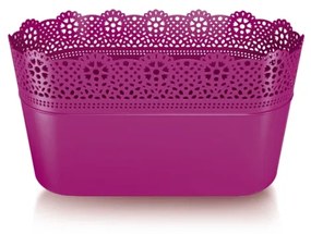 PROSPERPLAST Truhlík - LACE Barva: fuchsie