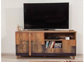 Designový TV stolek Aaralyn 160 cm borovice atlantská