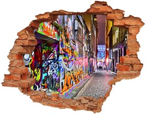 Wallmuralia Samolepící díra na stěnu Barevné graffiti 90x70 cm