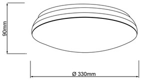 Brilliant - LED RGBW Stmívatelné stropní svítidlo MIDWAY LED/14W/230V + DO