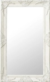 vidaXL Nástěnné zrcadlo barokní styl 50 x 80 cm [320320] Barva: Stříbrná