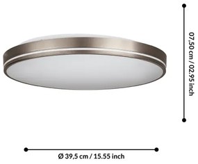 Eglo 75707 - LED Stmívatelné stropní svítidlo LED/22W/230V 3000-6500K + DO