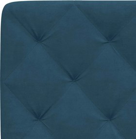 Postel s matrací modrá 140 x 190 cm samet 3208656