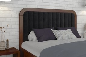 Zvýšená postel s čalouněným čelem - Modena - borovice,   ,  200x200 cm