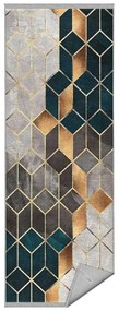 Bílo-petrolejový pratelný koberec běhoun 80x200 cm – Mila Home