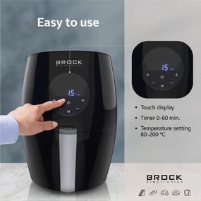 Horkovzdušná fritéza digitální Brock 3,5l, 1300-1500W