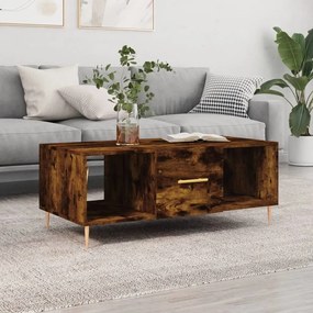 vidaXL Konferenční stolek 102 x 50 x 40 cm kompozitní dřevo [829289] Barva: bílá s vysokým leskem