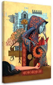 Gario Obraz na plátně Sněhurka a kouzelné jablko - Gustavo Gabriel San Martin Rozměry: 40 x 60 cm