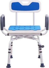 křeslo do sprchy otočná o 360° sedátko do sprchy s područkami a zádovou opěrkou