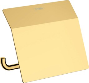 Hansgrohe AddStoris - Držák na toaletní papír s krytkou, leštěný vzhled zlata 41753990