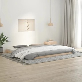 Rám postele 200 x 200 cm masivní borovice - Default Title