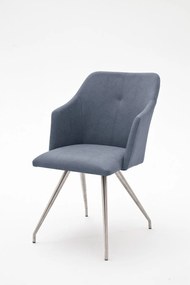 Židle Madita B - oválné nohy Barva: Modrošedá