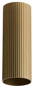 Minimalistická bodová svítidlo Lucas Ribbed Tube 40 zlatá