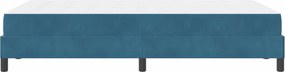 Postel s boxspringem s matrací Tmavě modrá 120 x 190 cm textil 3398681