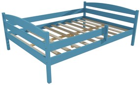 Vomaks Dětská postel DP 017 XL se zábranou Rozměr: 160 x 200 cm, Barva: barva modrá