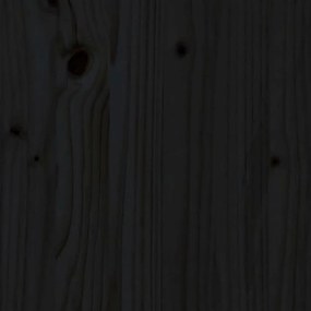 Petromila Knihovna černá 80x35x183 cm masivní dřevo borovice