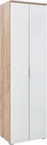 XXXLutz SKŘÍŇ NA ODĚV, bílá, barvy dubu, 59/197/40 cm Voleo - Šatní skříně - 001258012505