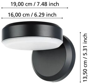 Eglo 900673 - LED Venkovní nástěnné svítidlo FORNACI LED/10,8/230V IP54