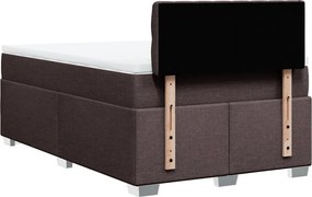 Box spring postel s matrací tmavě hnědá 120x190 cm textil 3285837