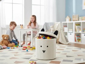 CH Taburetka s úložným prostorem Teddy - bílá