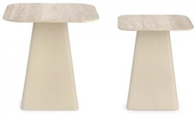 BIZZOTTO Set konferenčních stolků HARDY 52cm 47cm 0747281