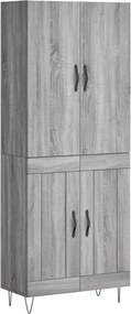 Skříň highboard šedá sonoma 69,5 x 34 x 180 cm kompozitní dřevo 3198079