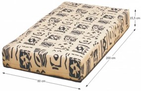 Pružinová matrace Vitro 200x80 cm. Lehká, kvalitní, pružná a prodyšná matrace s bonellovými pružinami. 751824
