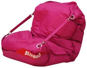 Beanbag Sedací pytel 189x140 comfort s popruhy pink