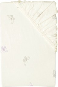 Livarno® Žerzejové napínací prostěradlo, 90-100 x 200 cm (motýl/bílá)