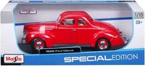 Maisto - 1939 Ford Deluxe Coupe, červená, 1:18