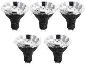 Sada 5 stmívatelných LED žárovek GU10 70mm 6.5W 600 lm 4000K