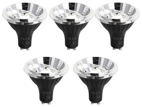Sada 5 stmívatelných LED žárovek GU10 70mm 6,5W 600LM 4000K