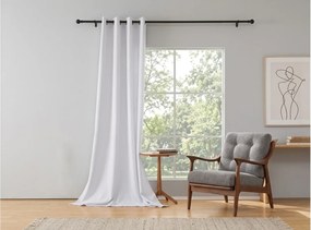 Závěs OXFORD LIGHT 140x250 cm, bílý Zavěšení: Řasící páska