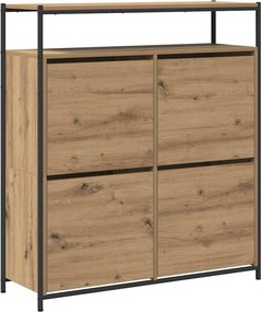 Skříň na obuv 100 x 34 x 112 cm Kompozitní dřevo Dub artisan 3365548