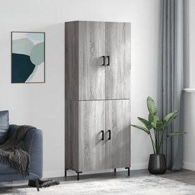 vidaXL Skříň highboard 69,5 x 34 x 180 cm kompozitní dřevo [3195679] Barva: šedá sonoma