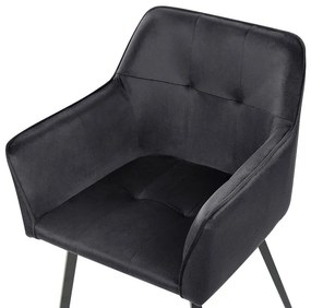 Set 2 ks jídelních židlí Jasminka (černá). 1080531