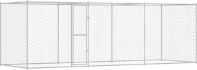 Klec pro psa Stříbrná 600 x 200 x 200 cm Pozinkovaná ocel 3368310