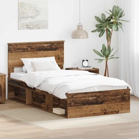 Rám postele Staré dřevo 100 x 200 cm Masivní borové dřevo 3410643