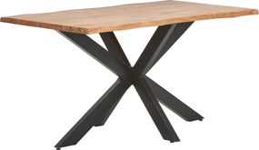 XXXLutz JÍDELNÍ STŮL, akácie, černá, barvy akácie, 140/80/77 cm Landscape - 002178000901