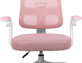 Dětská židle ERGODO BUENO - látka, síťovina, růžová