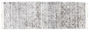 Kusový koberec shaggy Alsea šedý atyp 80x250cm