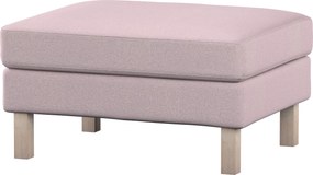 Potah na podnožku IKEA Karlstad barva růžová látka pletený vzor
