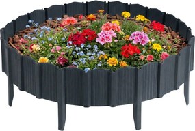Zahradní palisáda Linea 78,5 cm antracit