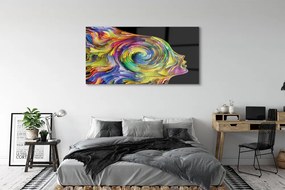 akrylový obraz Žena barevný obrázek 140x70 cm