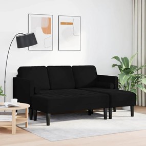 Set pohovek 2 ks Černá Polyester 3329270