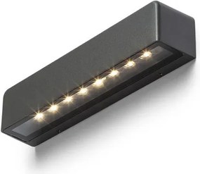 RED R13619 SAMPO nástěnná antracitová 230V LED 9W IP65 3000K - RED - DESIGN RENDL