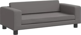 vida Pelíšek pro psa a prodlužovací díl šedý 100x50x30 cm umělá kůže 172029