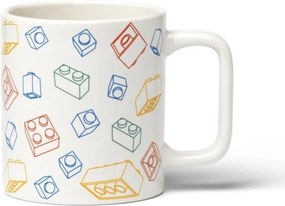 Bílý keramický dětský hrnek 300 ml Bricks – LEGO®